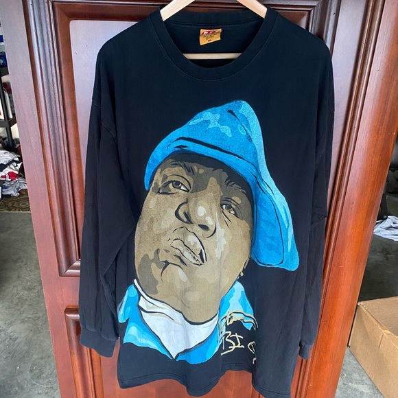 Shirts | Vintage 9s Notorious Big Biggie Smalls Animated Graphic Rap ...